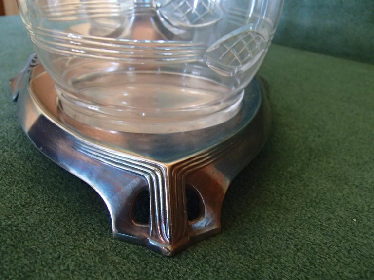 Art Nouveau WMF Double Small Cup Holder Silver Plated For Sale at 1stDibs