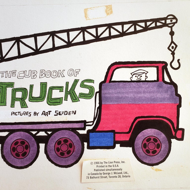 Art Seiden - The Cub Book of Trucks. Title Page For Sale at 1stDibs