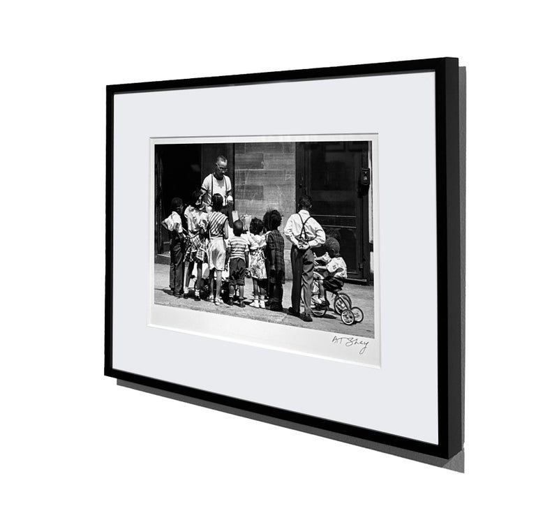 Art Shay - Iceman - Children Gathered Around an Ice Cream Vendor circa ...