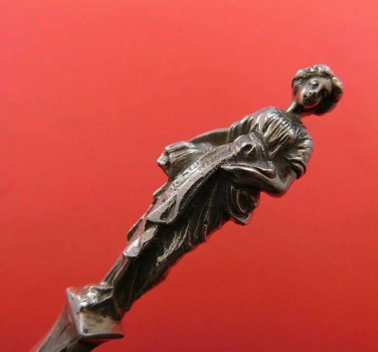 Art Silver circa 1860-1883 Coin Silver Punch Ladle with 3-D Woman Hand ...