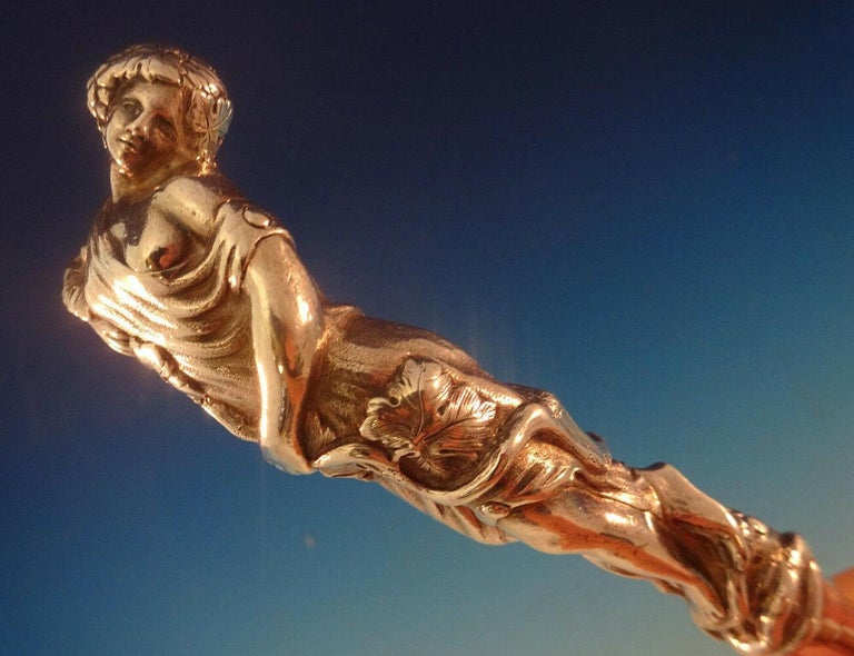 Art Silver circa 1860-1883 Wendt Caldwell Berry Spoon Woman Greek Roman ...