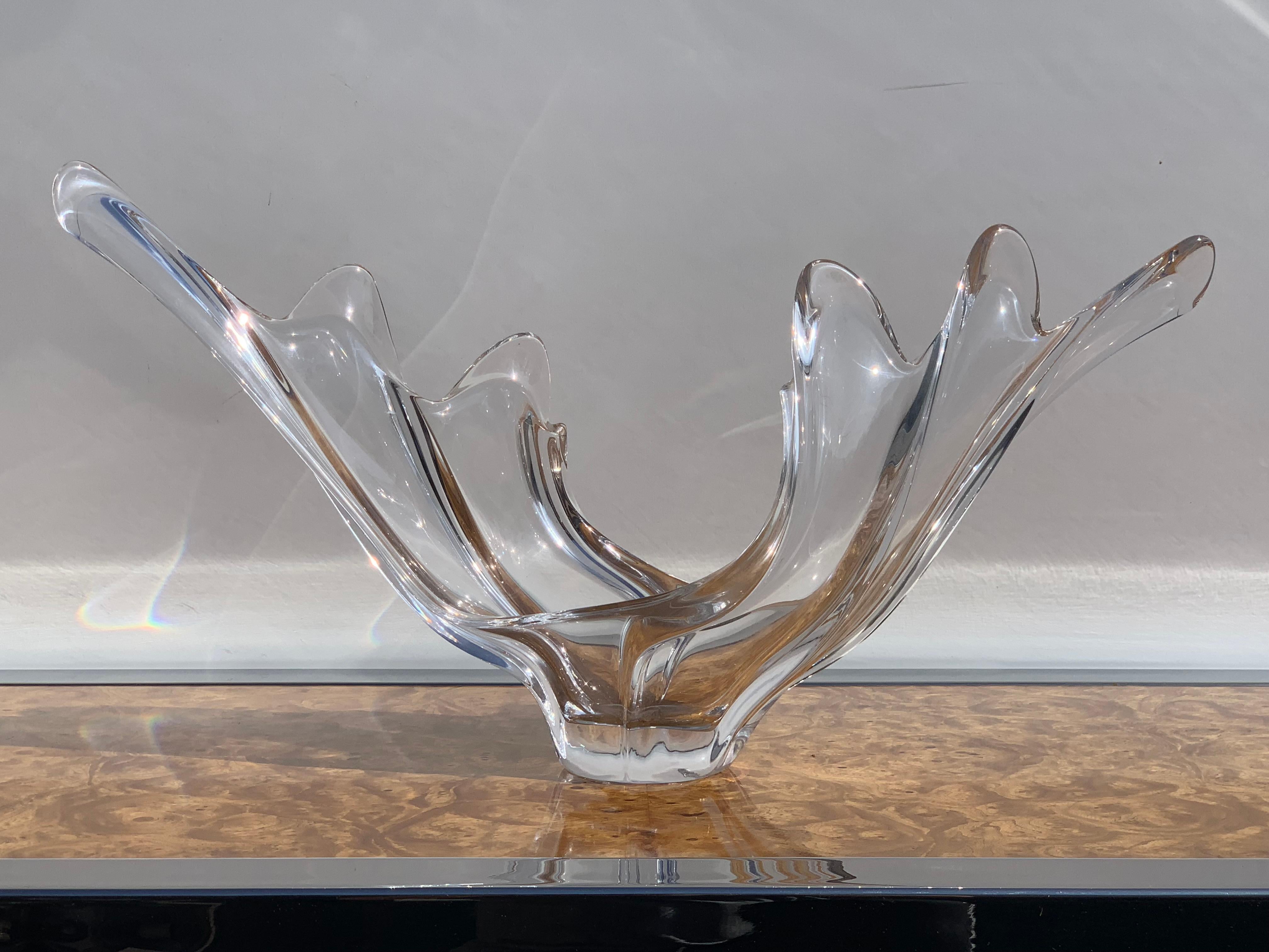 Art Vannes "Le Chantal" Glass Bowl Vase at 1stDibs | chantal bowls