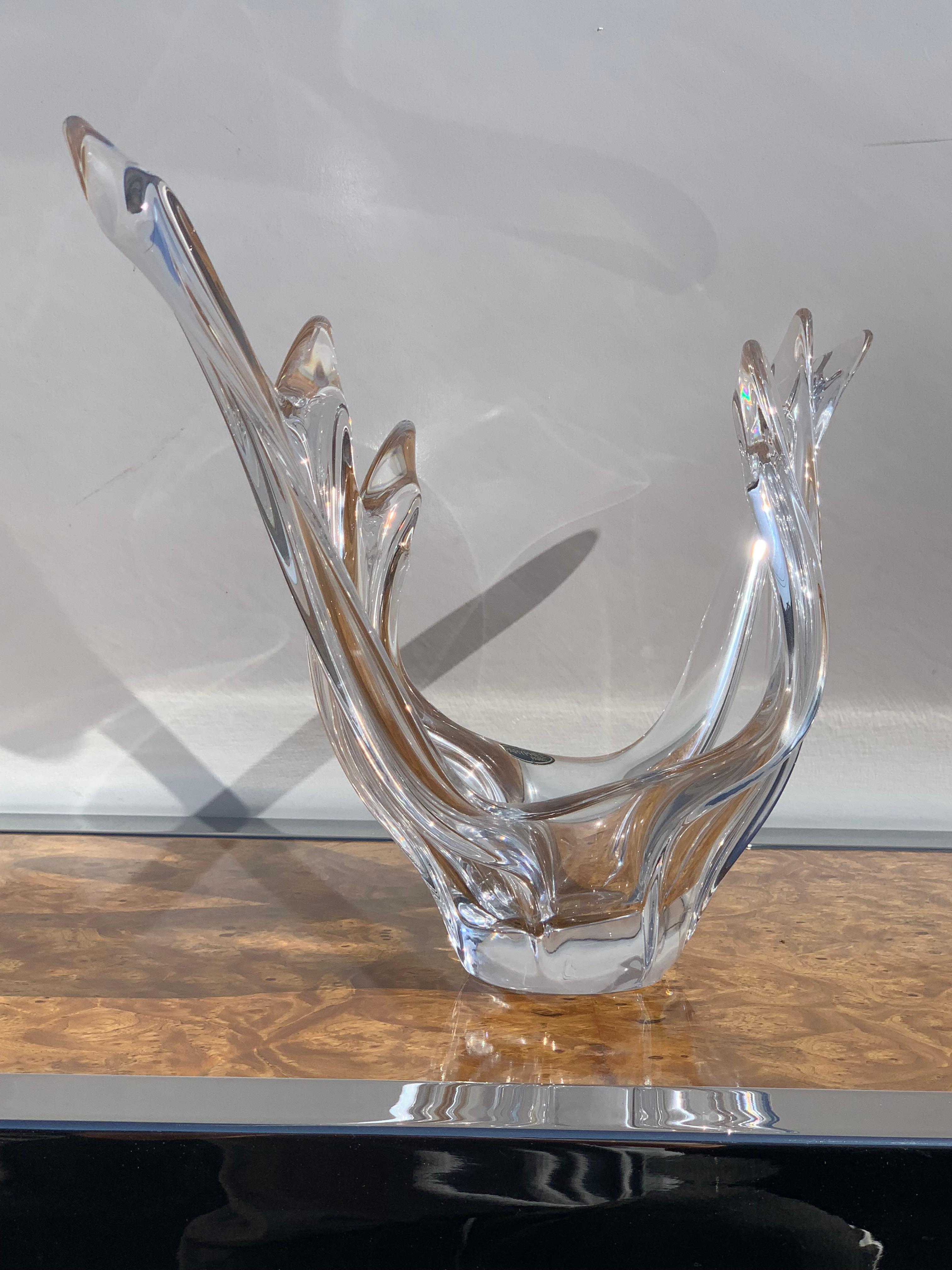 Art Vannes "Le Chantal" Glass Bowl Vase at 1stDibs | chantal bowls