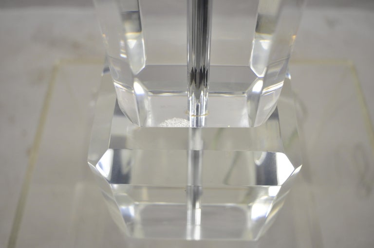 Art-Vue Mid-Century Modern Large Stacked Lucite Acrylic Skyscraper ...