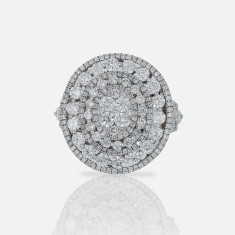 Art Deco Halo Ring For Sale at 1stDibs