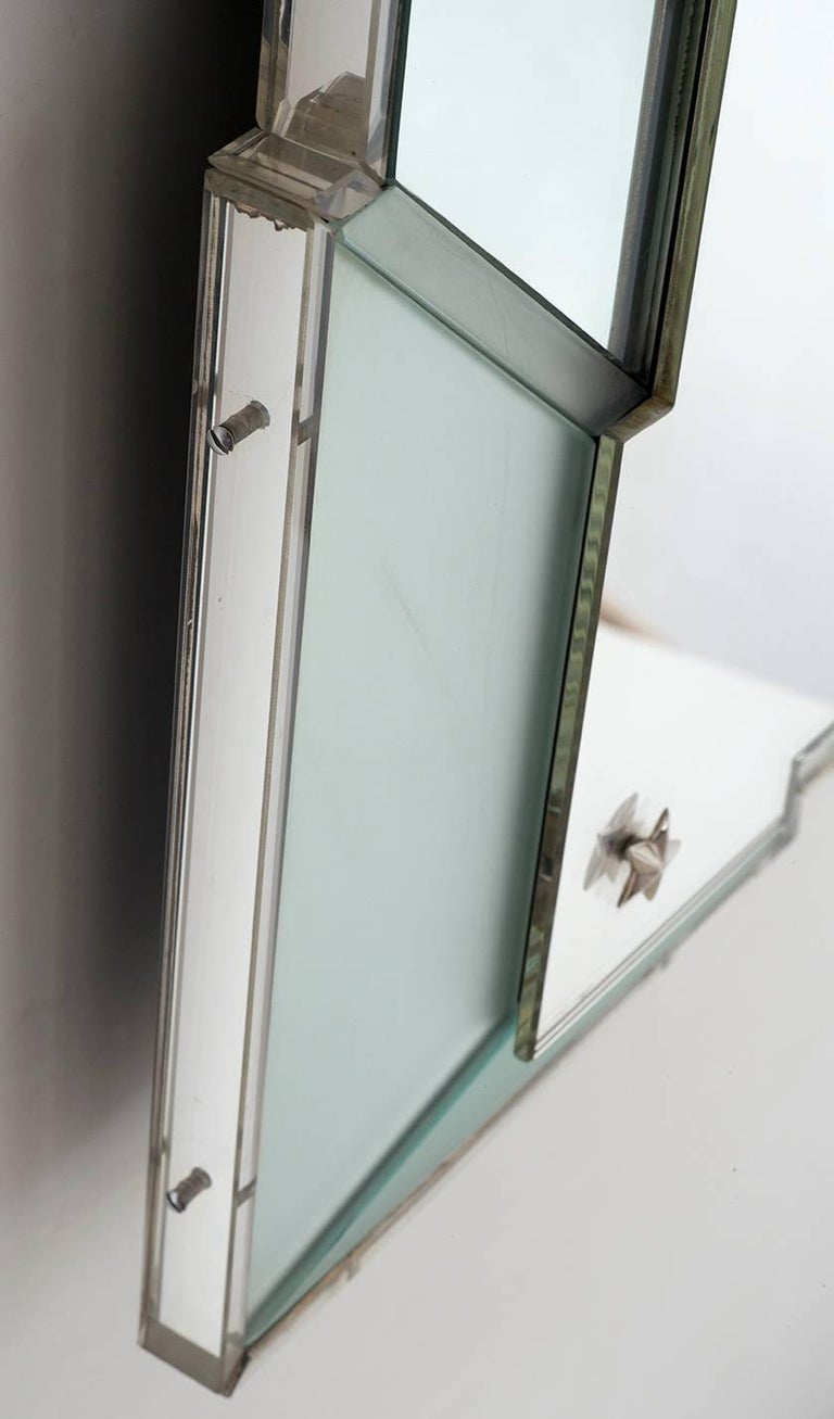 Arte Deco Style Frame with Notched Corners with Acid Etched Panelled ...