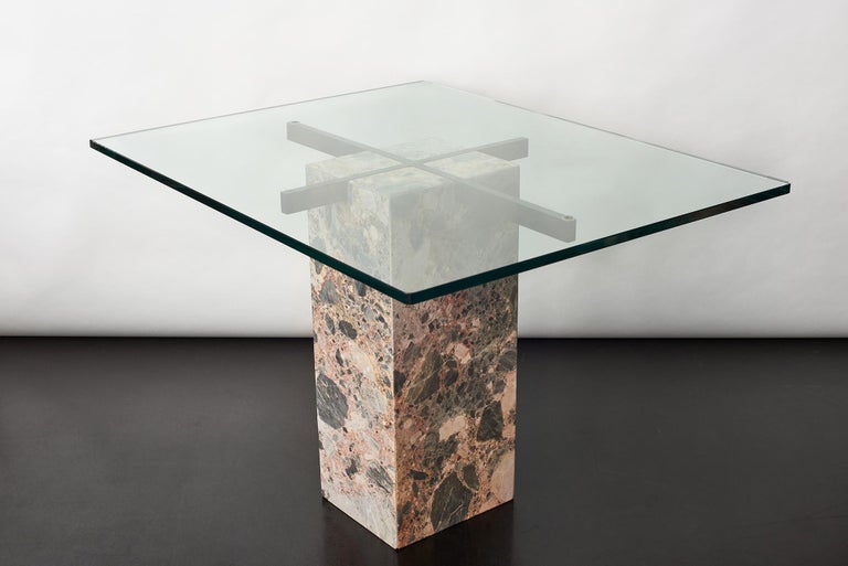 Artedi pink marble table, Italy 1970s For Sale at 1stDibs