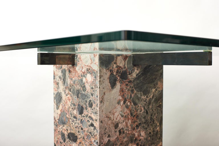 Artedi pink marble table, Italy 1970s For Sale at 1stDibs