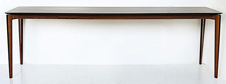 Artefacto Brazilian Exotic Wood Console Table, Canted Double Tapering ...
