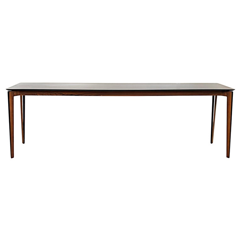Artefacto Brazilian Exotic Wood Console Table, Canted Double Tapering ...