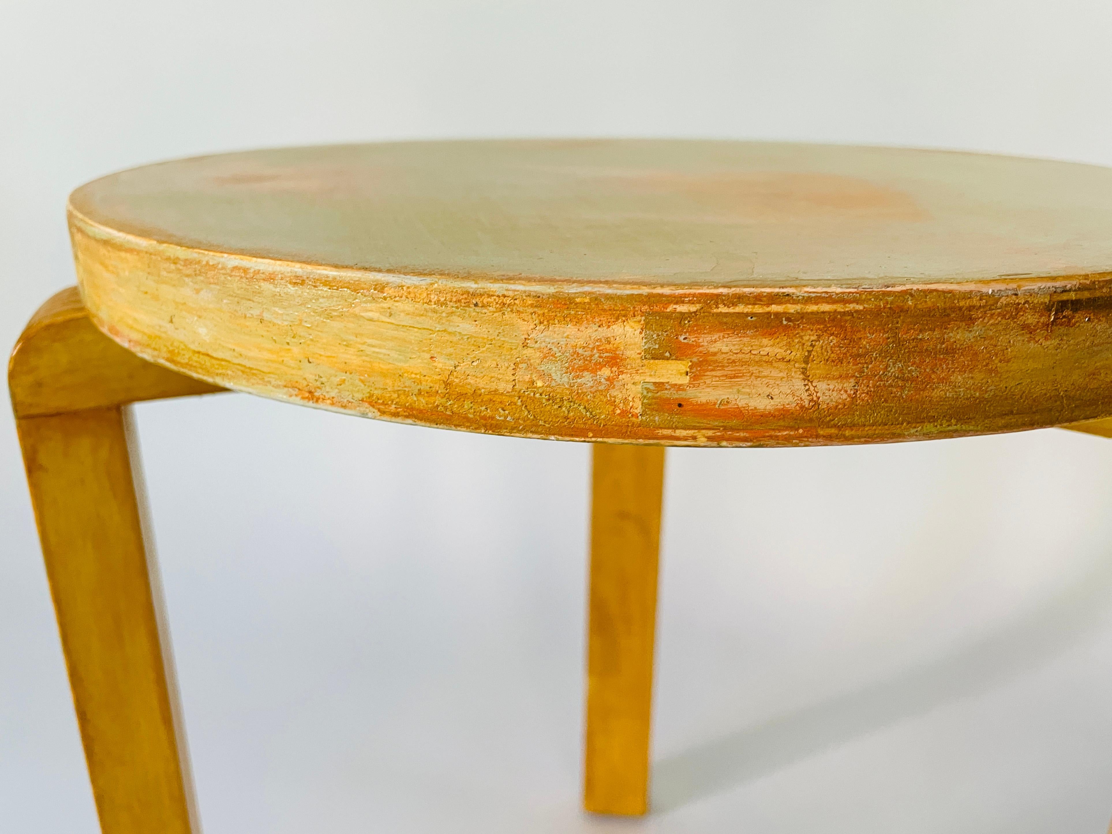 Artek Aalto L-leg stool with finger joint construction at 1stDibs ...