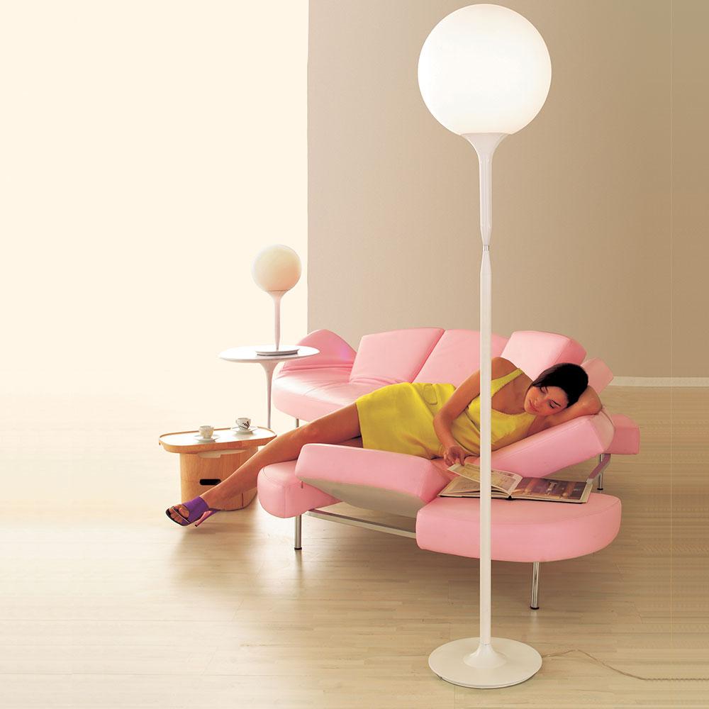 Artemide Castore 35 Floor Lamp in White For Sale at 1stDibs