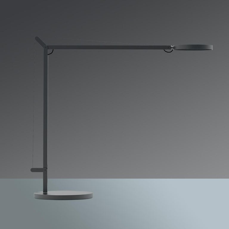 Artemide Demetra LED 27K Table Lamp in White with Base by Naoto ...