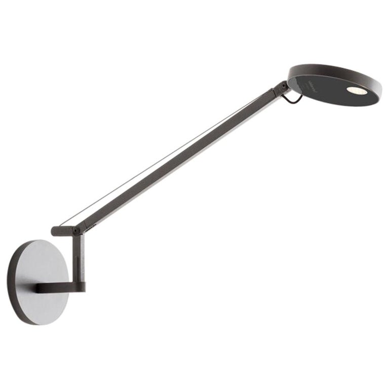 Artemide Demetra Micro LED 7W 30K Wall Lamp in Anthracite Gray by Naoto ...