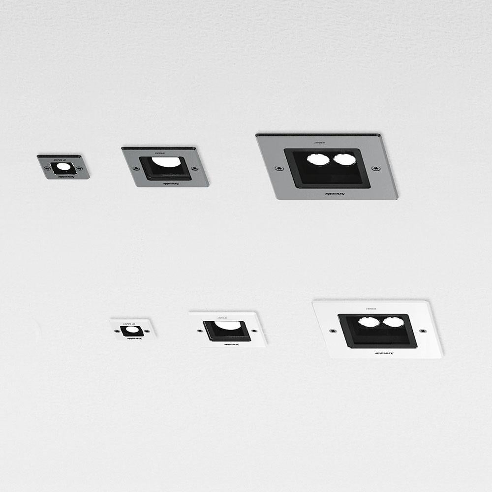 Artemide Ego 90 Square Downlight in Stainless Steel by Ernesto Gismondi ...