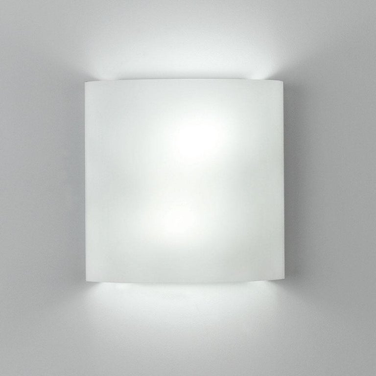 Artemide Facet Wall Light with White Glass For Sale at 1stDibs