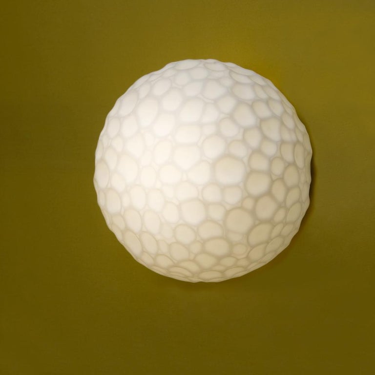 Artemide Meteorite Mini Dimmable Led Wall and Ceiling Light in White by ...