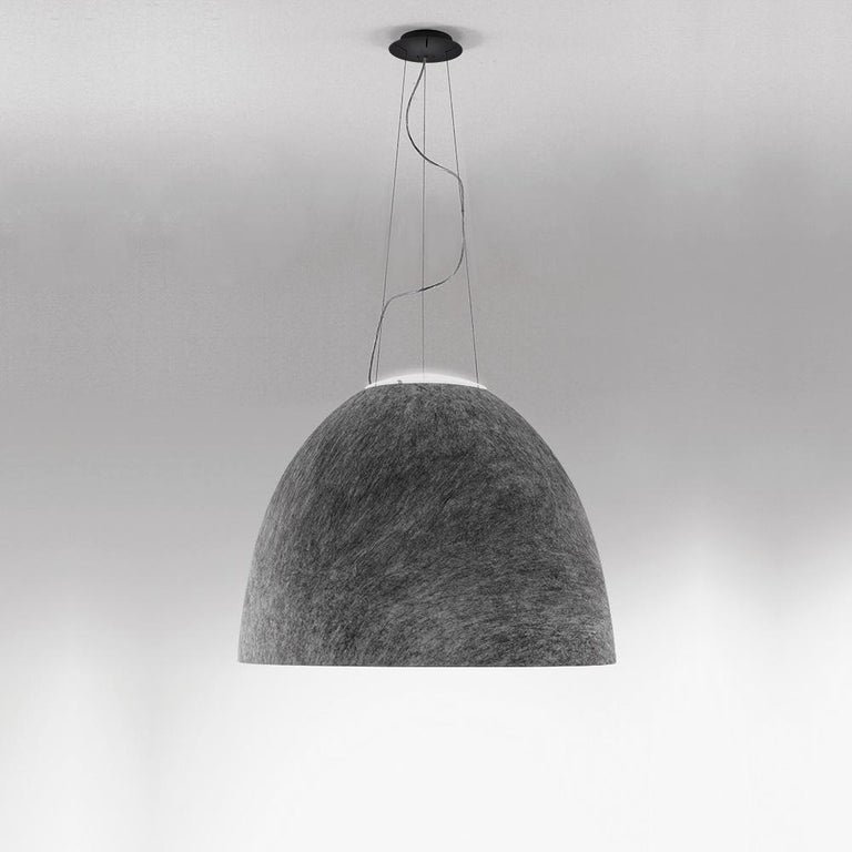 Artemide Nur Acoustic LED Pendant Light in Dark Grey by Ernesto ...