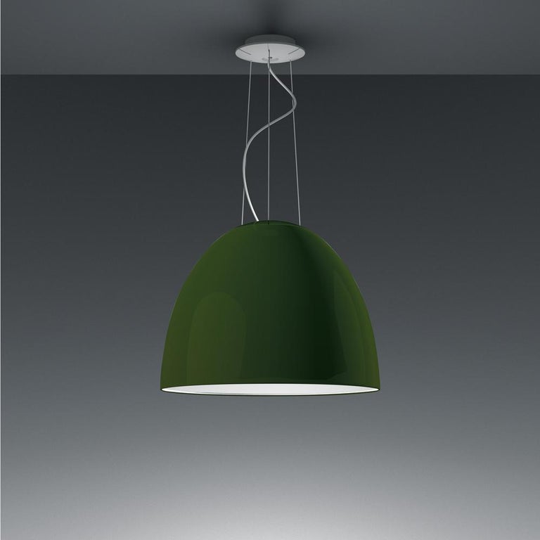 Artemide Nur LED Dimmable Pendant Light in Glossy Green by Ernesto ...