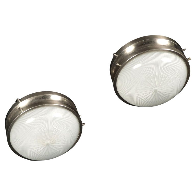 Artemide Sigma Lamps Glass Italy 1960s For Sale at 1stDibs