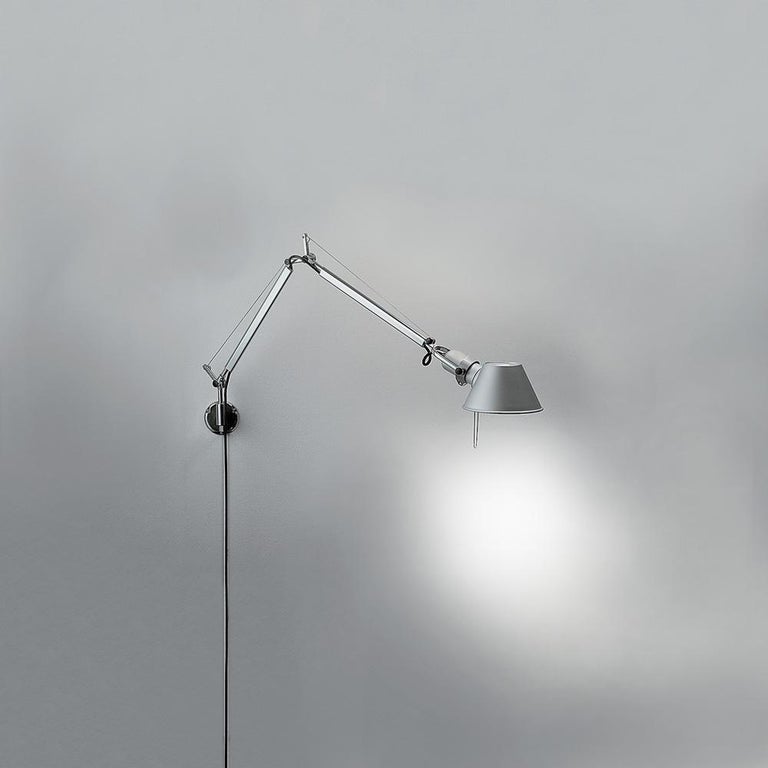 Artemide Tolomeo Micro Wall Light with S Bracket in Aluminum For Sale ...