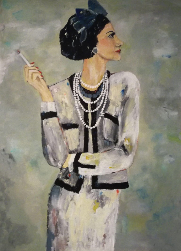 Artemisia Fine Art - Coco Chanel - Muse, Painting, Acrylic on Canvas ...