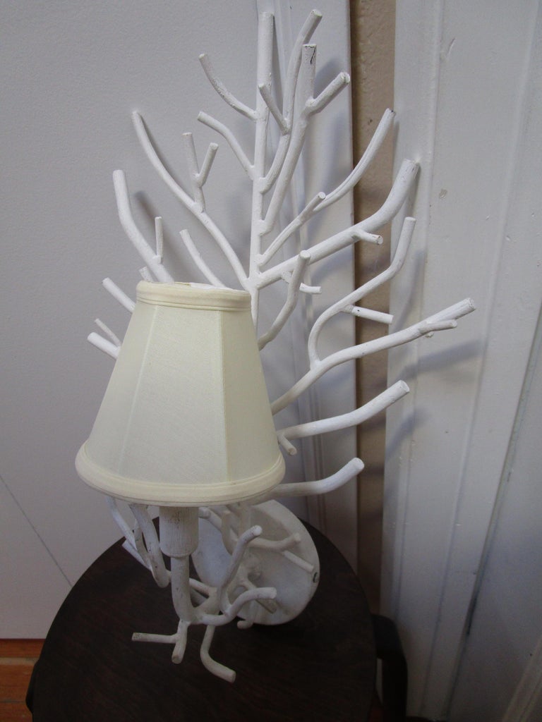 Arteriors White Twig, Faux Coral Effect Sconce For Sale at 1stDibs