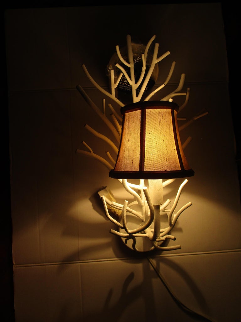 Arteriors White Twig, Faux Coral Effect Sconce For Sale at 1stDibs