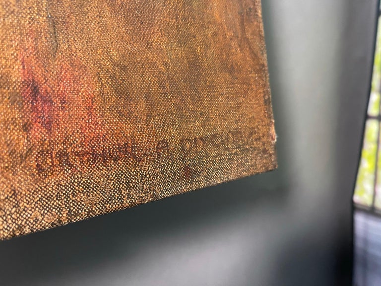 Arthur A. Dixon Signed Painting Mother and Child For Sale at 1stDibs