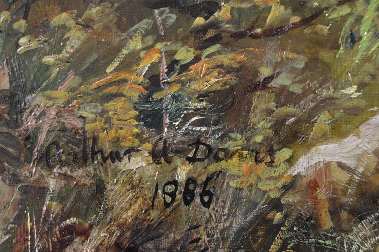 Arthur Alfred Davis - 19th century sporting oil painting of dogs ...