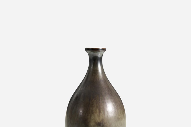 Arthur Andersson, Vase, Grey-Glazed Stoneware Wallåkra, Sweden, 1950s ...