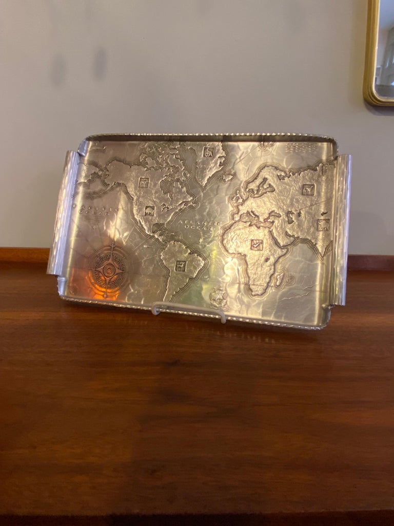 Arthur Armour World Tray For Sale at 1stDibs