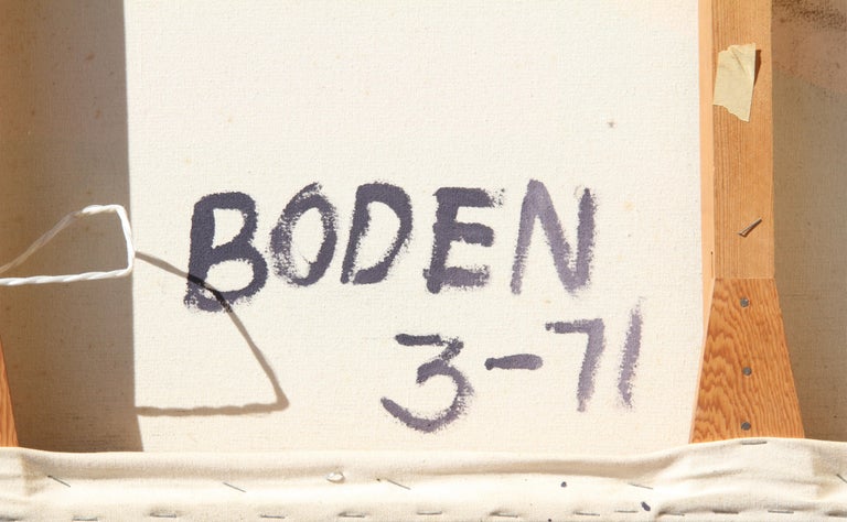 Arthur Boden - Hot Line, Large OP Art Painting by Arthur Boden 1971 For ...