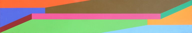 Arthur Boden - Hot Line, Large OP Art Painting by Arthur Boden 1971 For ...