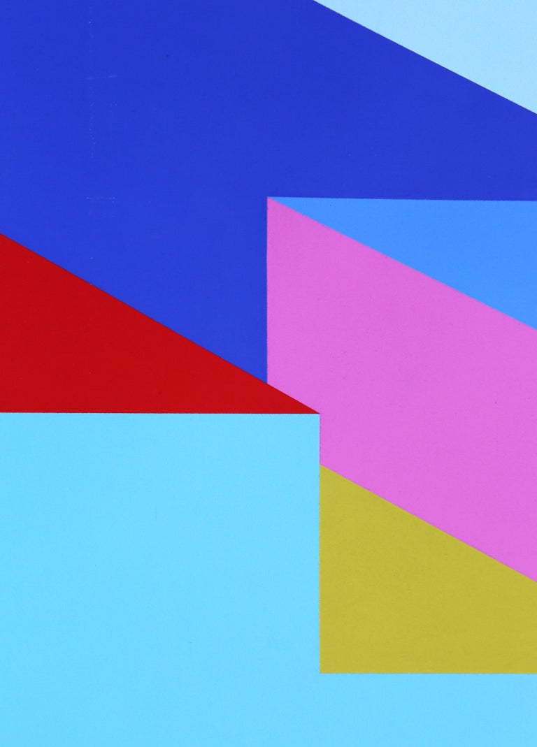 Arthur Boden - Sure Thing, Large OP Art Painting by Arthur Boden c1970 ...