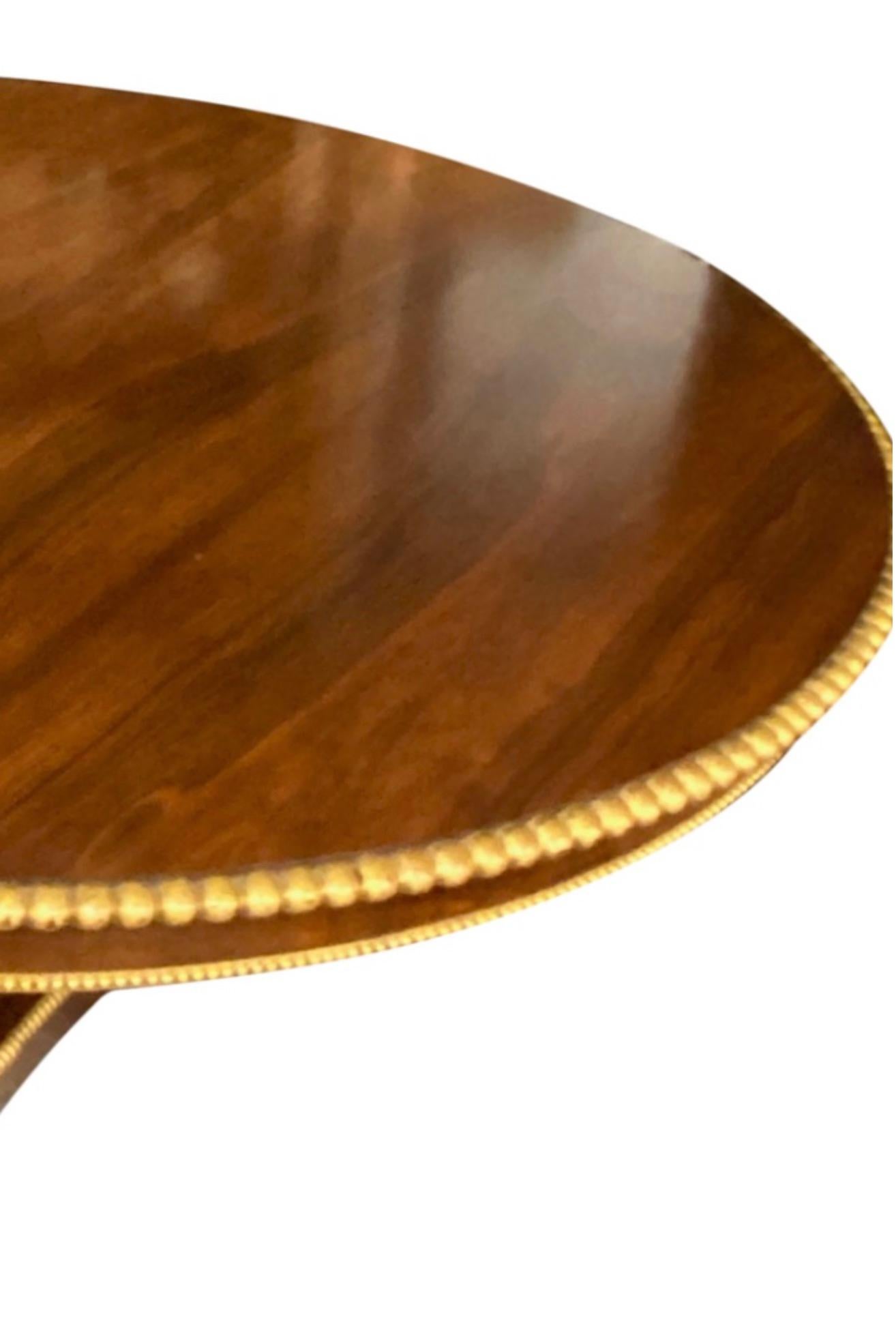 Arthur Brett and Sons Regency Style Mahogany Pedestal Dining Table For ...