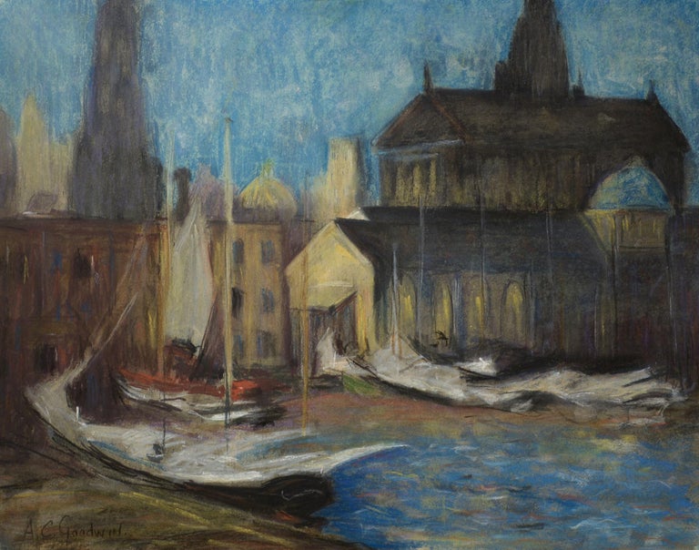 Arthur Clifton Goodwin - "South Street Seaport, New York City," Arthur ...