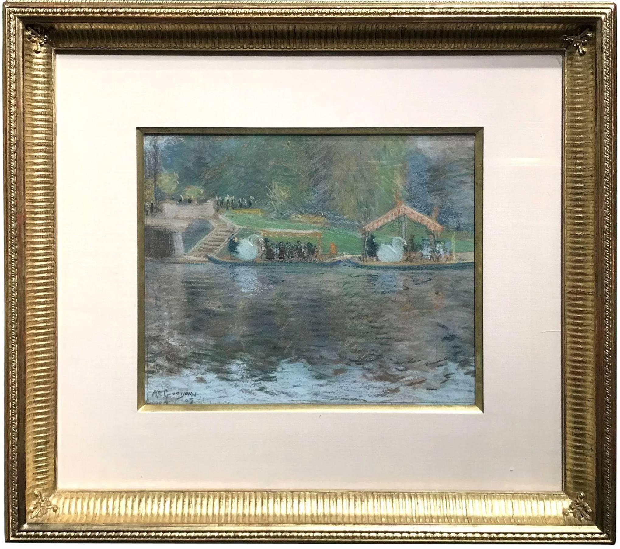Arthur Clifton Goodwin - Swan Boats at 1stDibs | goodwin boats, swan ...