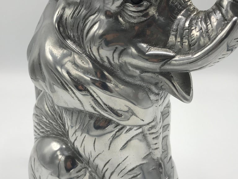 Arthur Court Cast-Aluminum Elephant Pitcher at 1stDibs