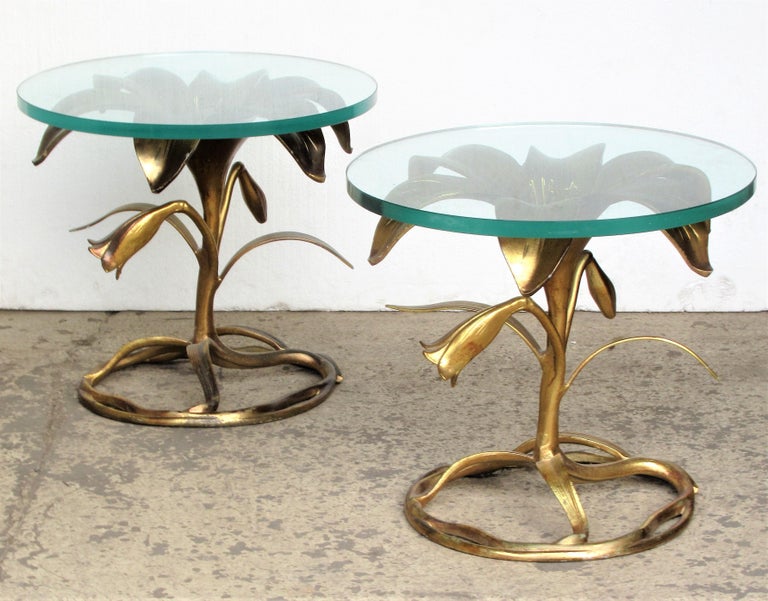Arthur Court Gilded Lily Tables at 1stDibs | lily arthur, lily denma