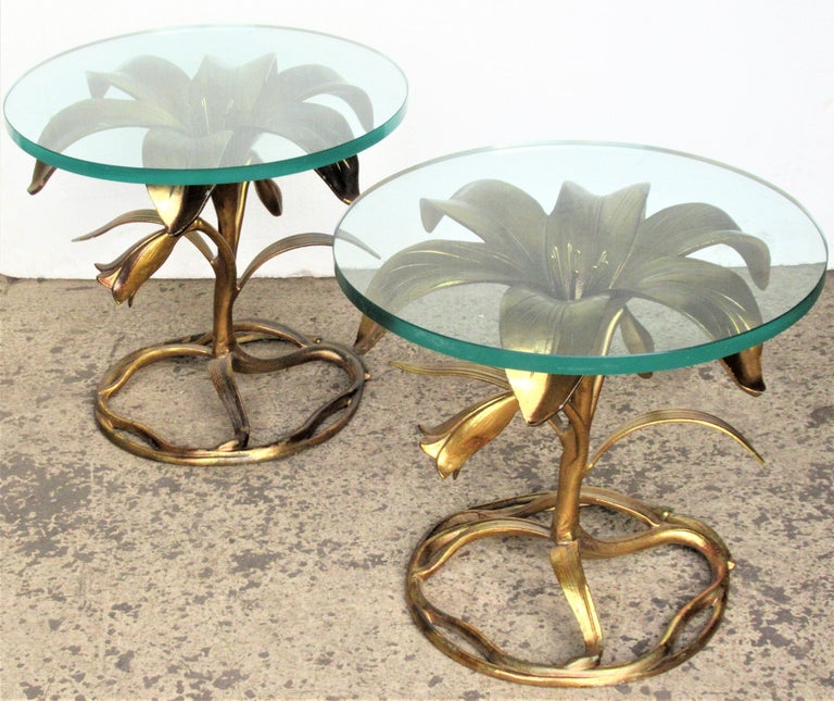 Arthur Court Gilded Lily Tables at 1stDibs | lily arthur, lily denma