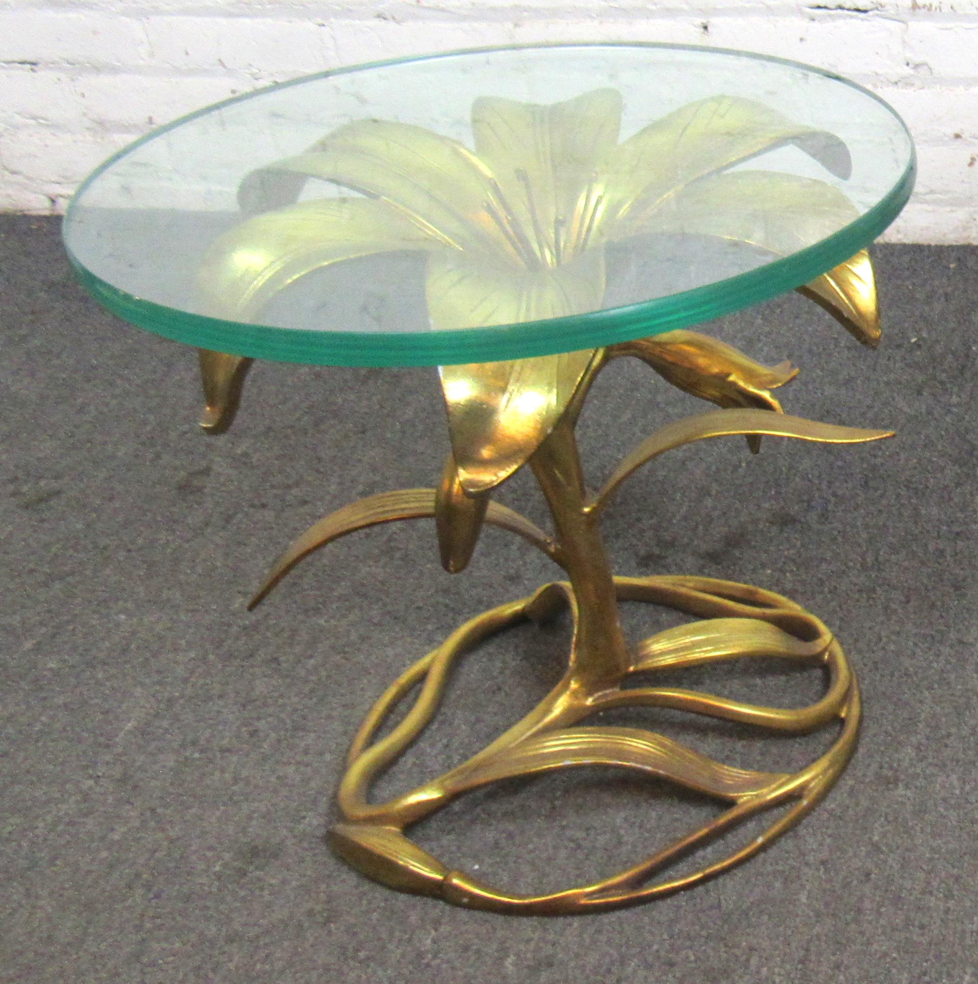 Arthur Court Gilt Lily Tables For Sale at 1stDibs | arthur court lily table
