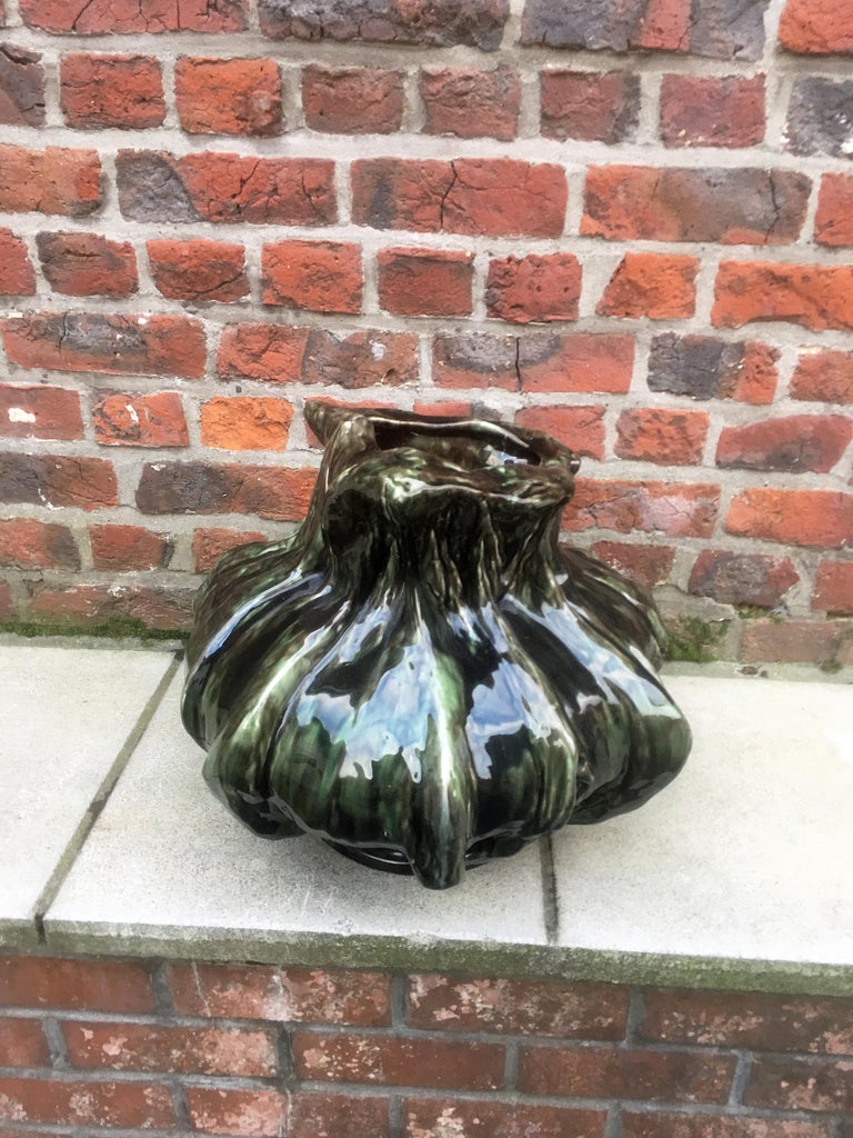 Arthur Craco Large Ceramic Vase, circa 1900 For Sale at 1stDibs