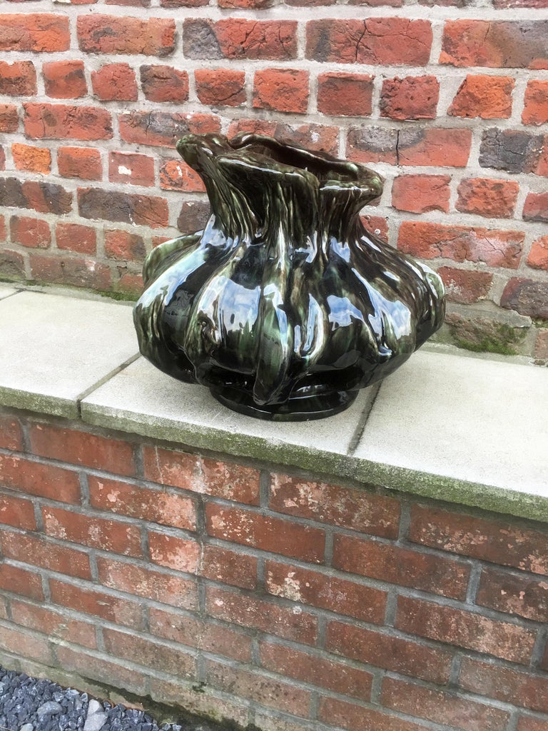 Arthur Craco Large Ceramic Vase, circa 1900 For Sale at 1stDibs