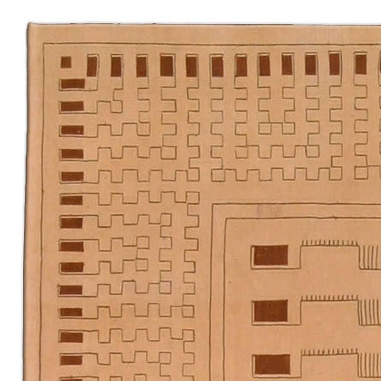 Arthur Dunnam Contemporary Aubusson Handmade Wool Rug for Doris Leslie ...