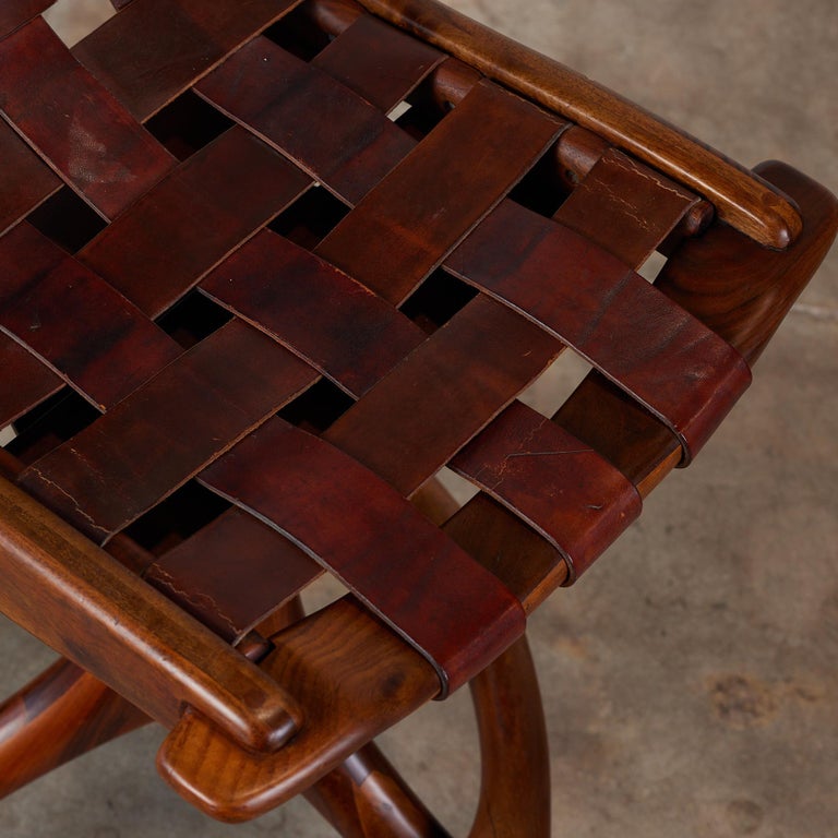 Arthur Espenet Carpenter Studio Craft Swivel Stool For Sale at 1stDibs