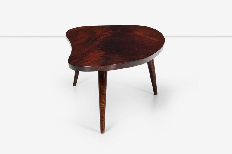 Arthur Espenet Carpenter Teardrop Table in Solid Walnut For Sale at 1stDibs