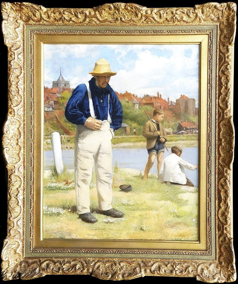 Arthur Hacker - Fishermen Old and Young For Sale at 1stDibs