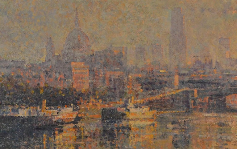 Arthur K Maderson - The River Thames London, at Sunset at 1stDibs ...