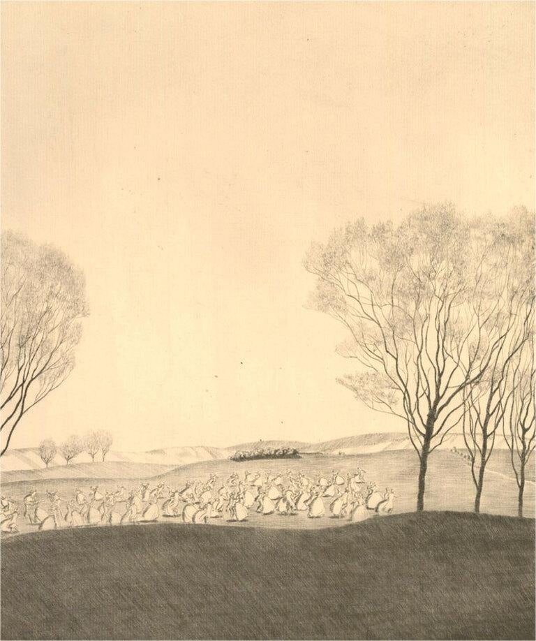 Arthur Paunzen - Arthur Paunzen (1890-1940) - 1918 Etching, Allegro For ...